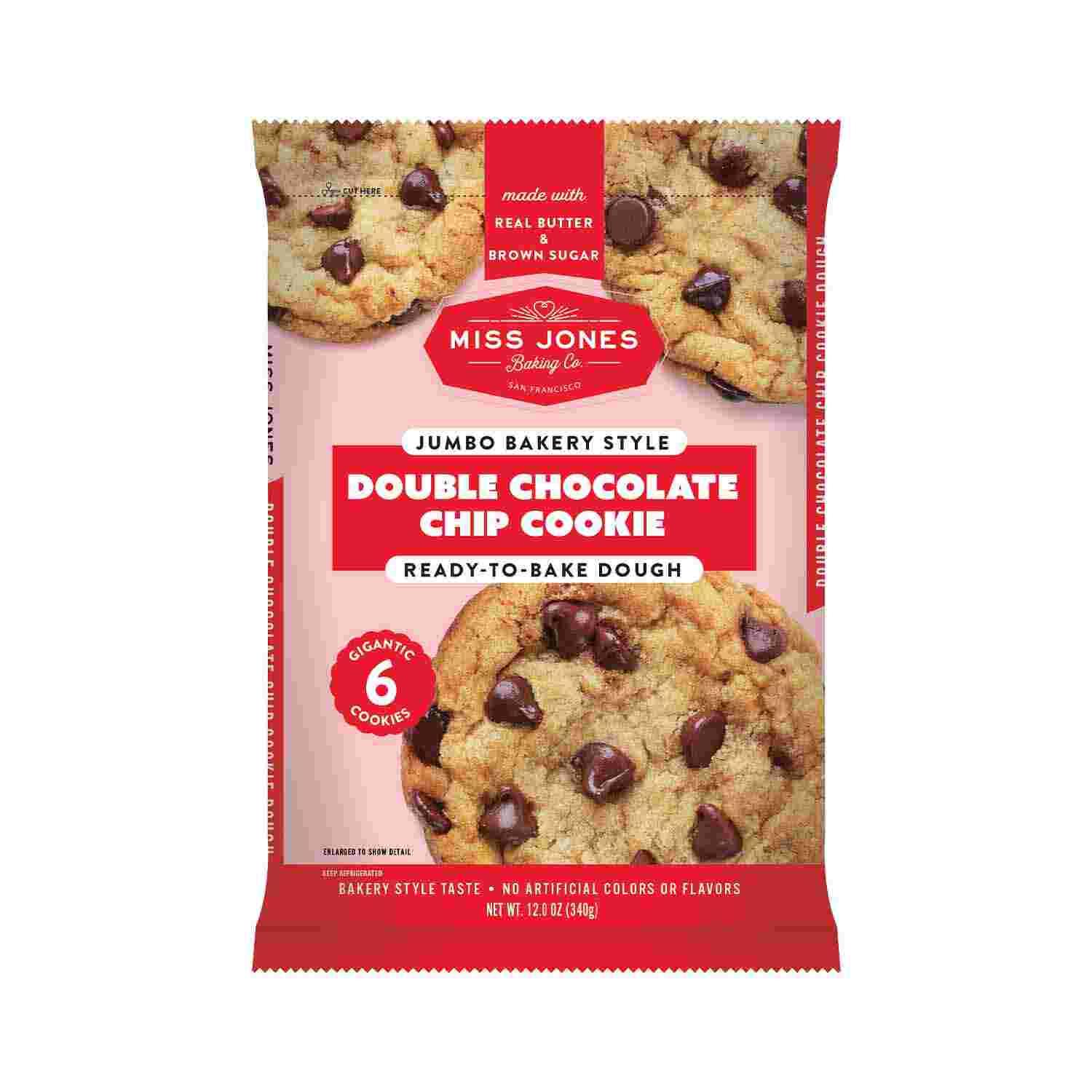 Ready-To-Bake Cookie Dough, Double Chocolate Chip, 12 Oz