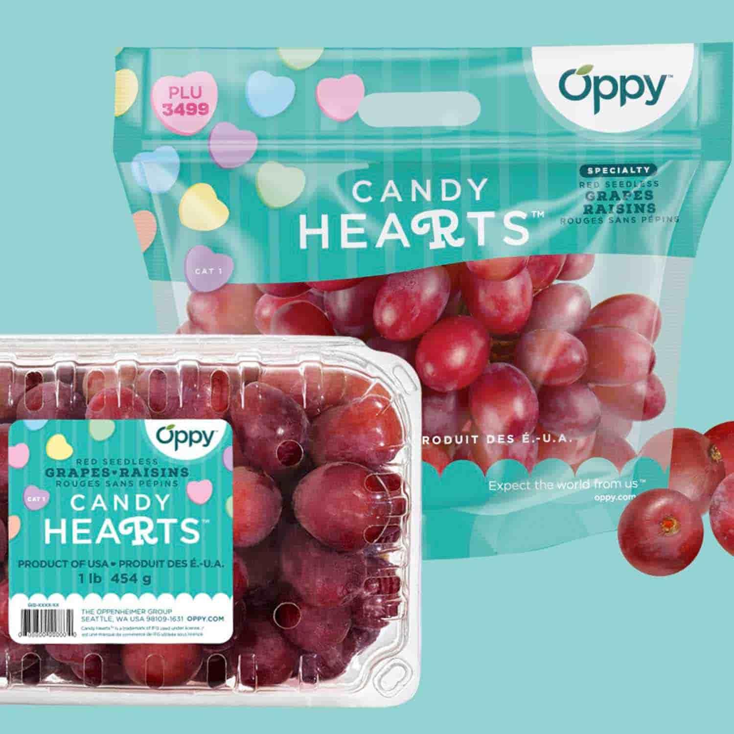 Candy heart grapes store