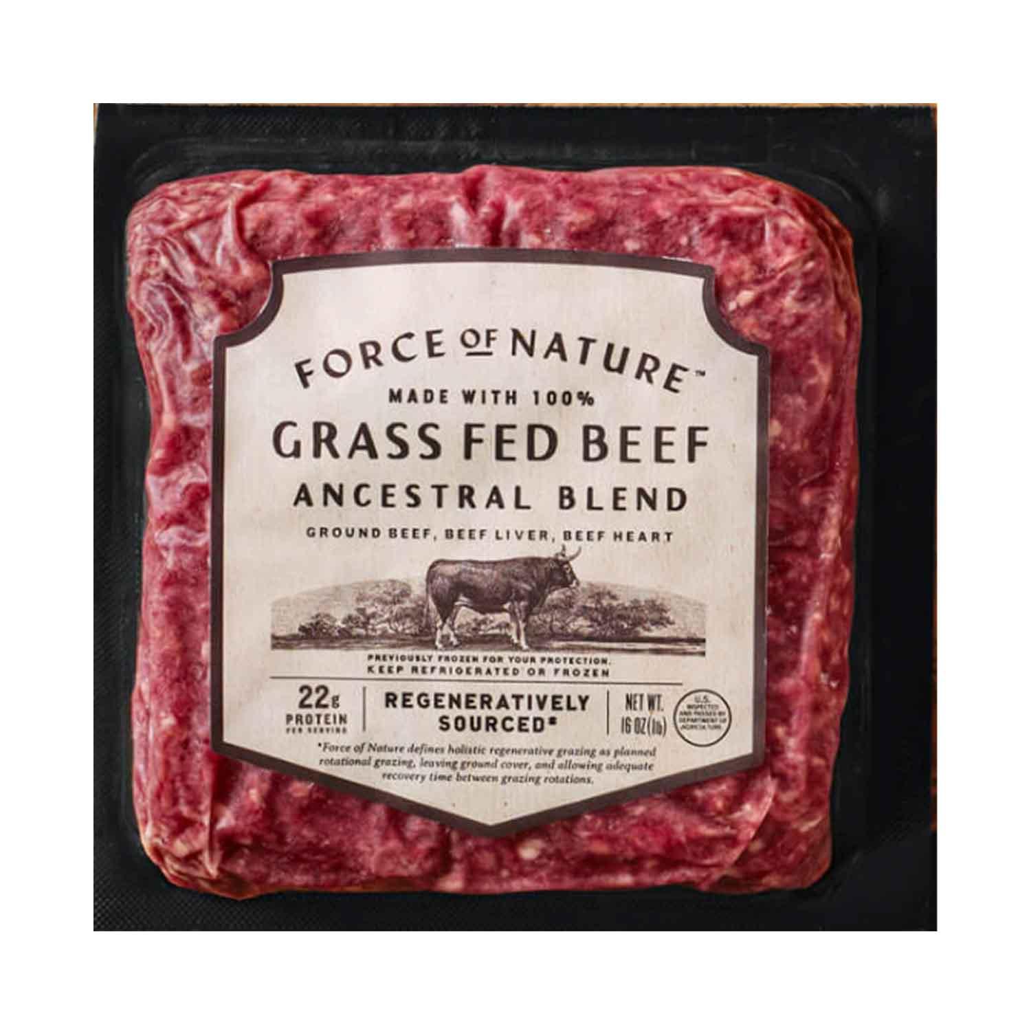 Ground Beef, 100% Grass-Fed, Ancestral Blend, 16 Oz