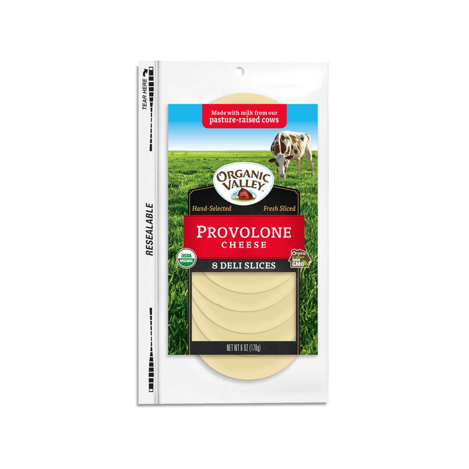 Organic Sliced Provolone Cheese, 6 Oz