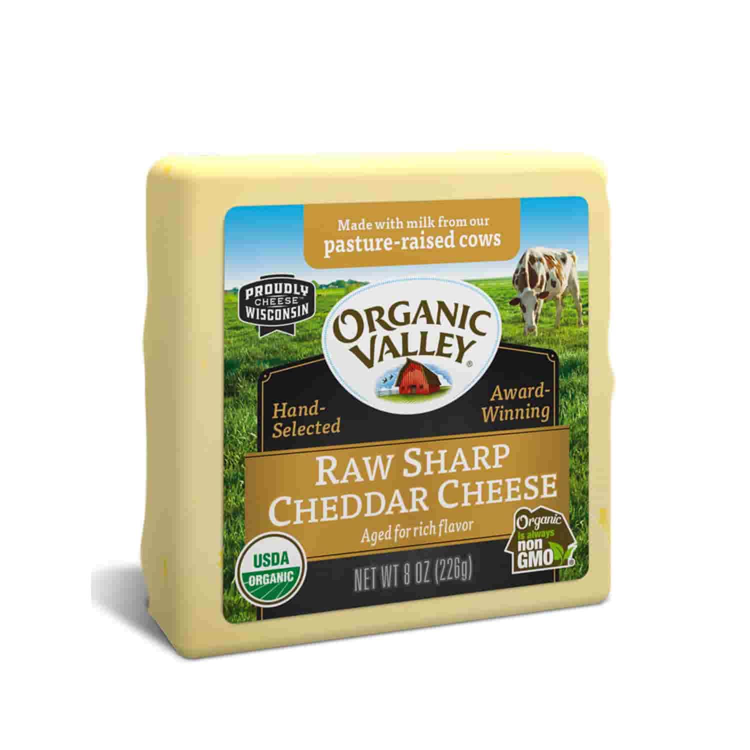 Organic Sharp Cheddar Cheese, 8 Oz