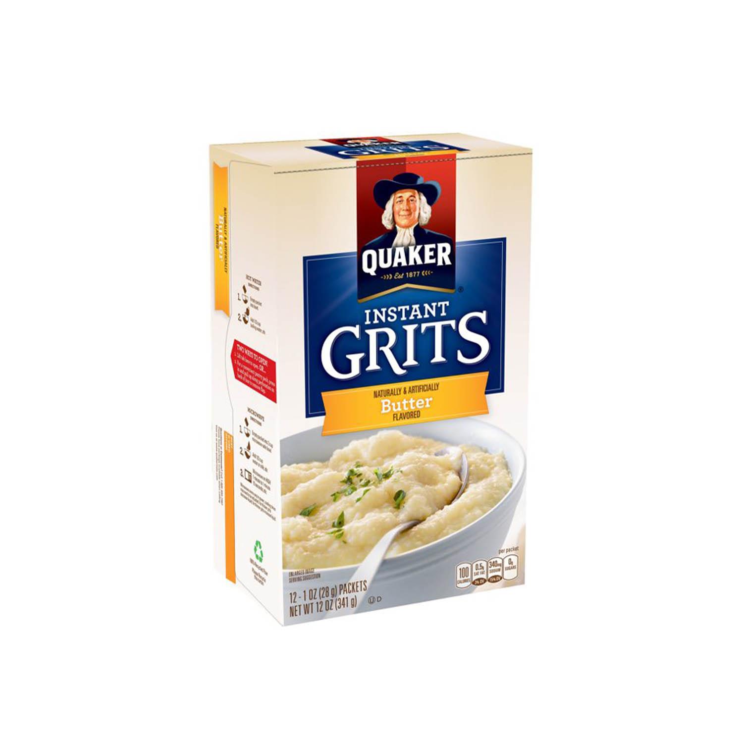 Instant Grits, Butter, 12 Ct