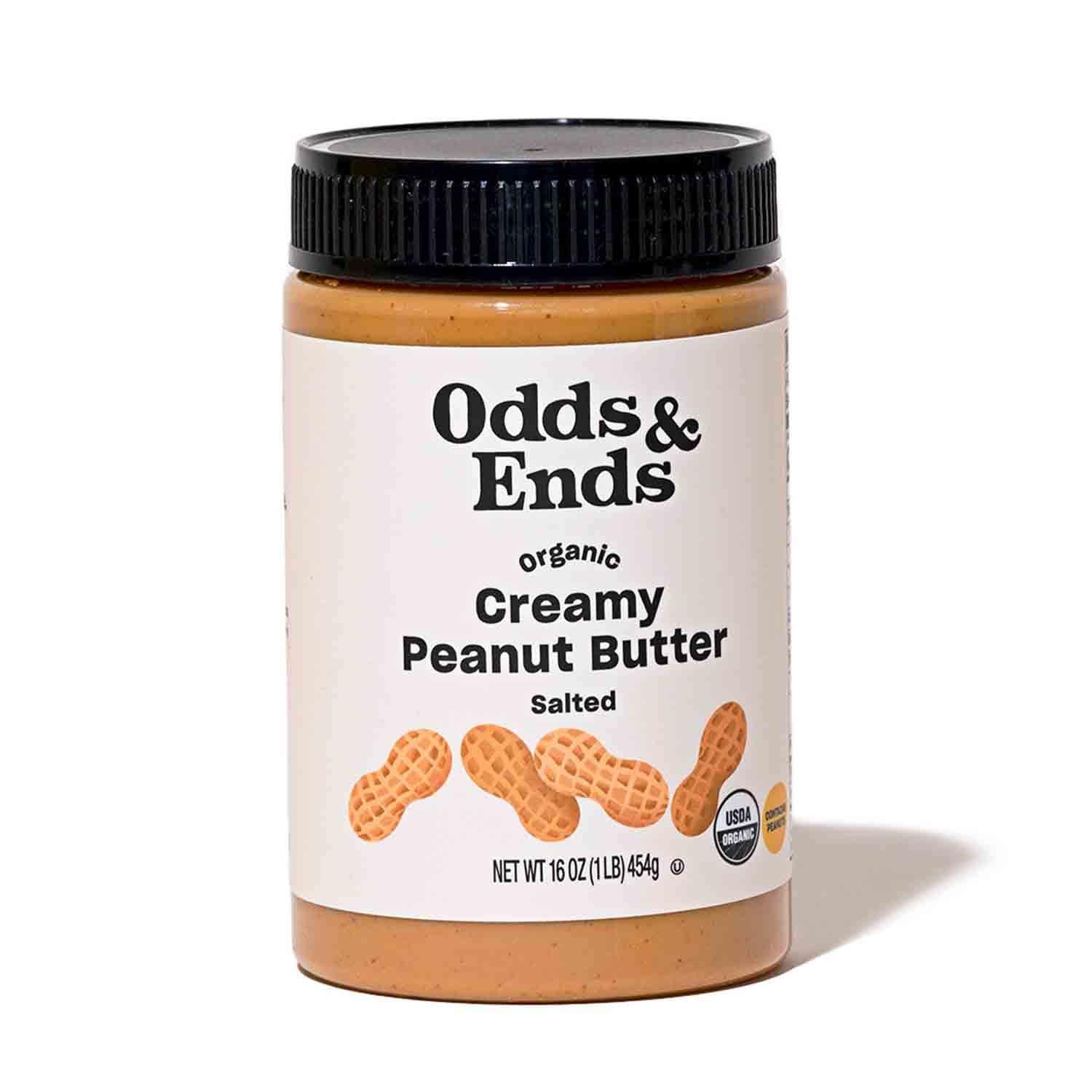 Organic Creamy Peanut Butter, Salted, 16 Oz (1 Lb)