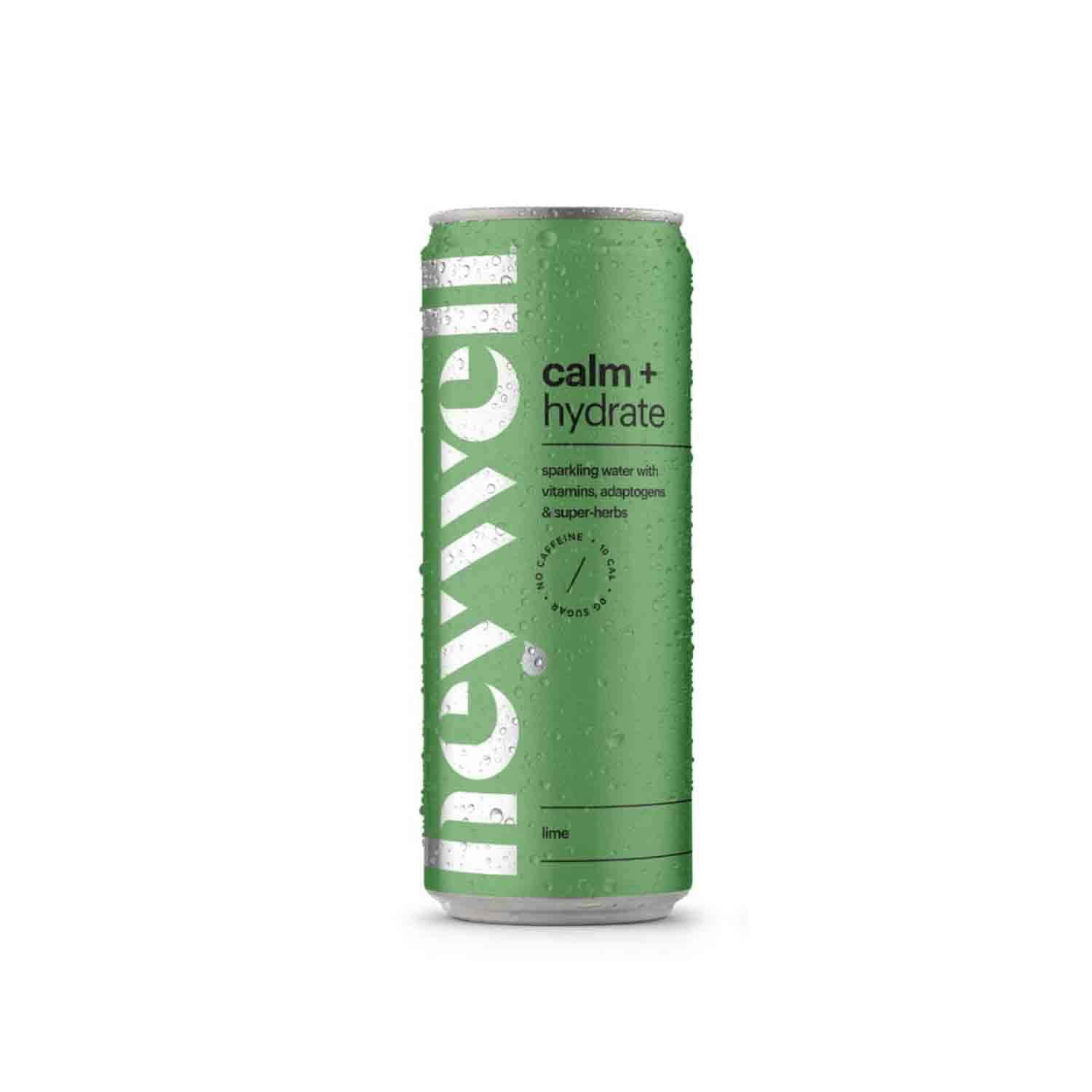 Sparkling Water, Calm + Hydrate Lime, 12 Fl Oz