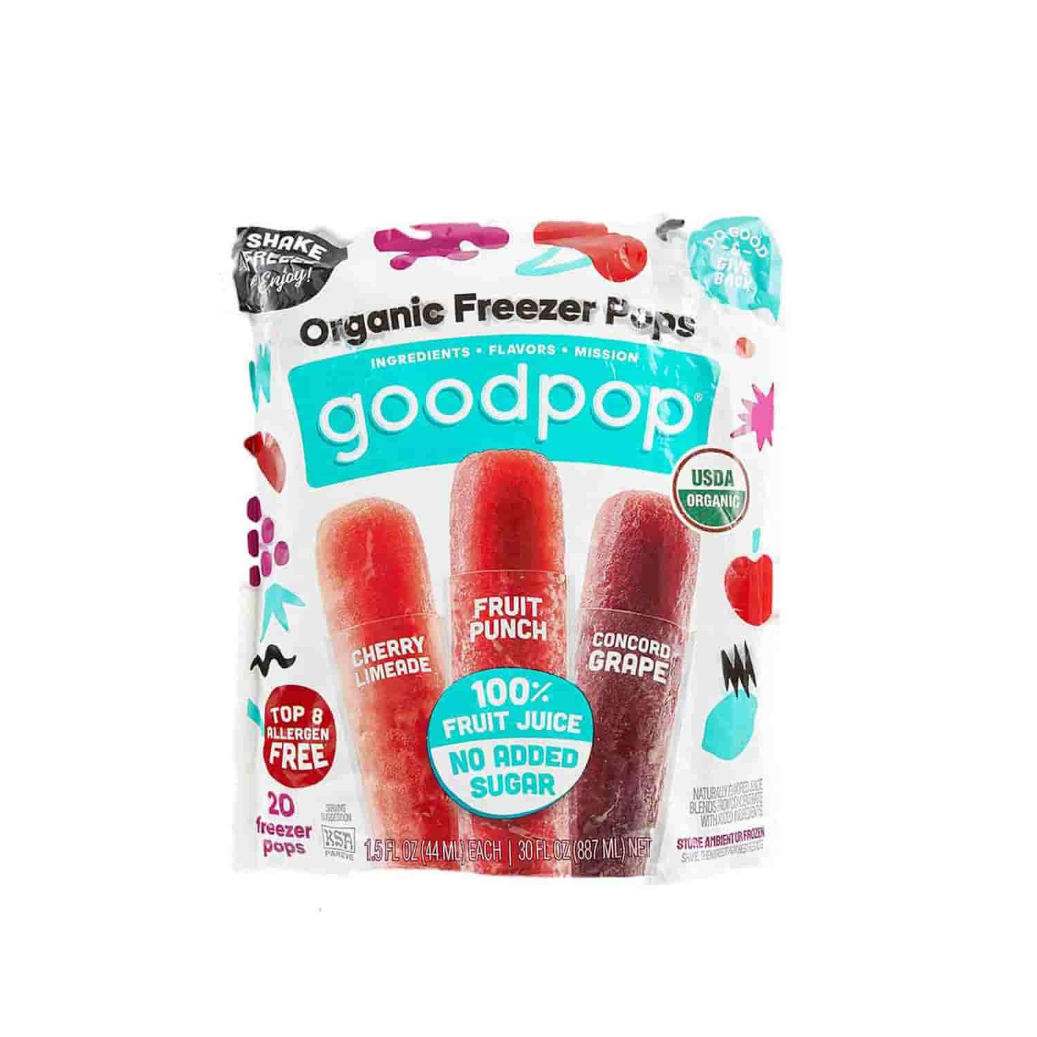 Organic Freezer Pops, 30 Fl Oz (20 Ct)