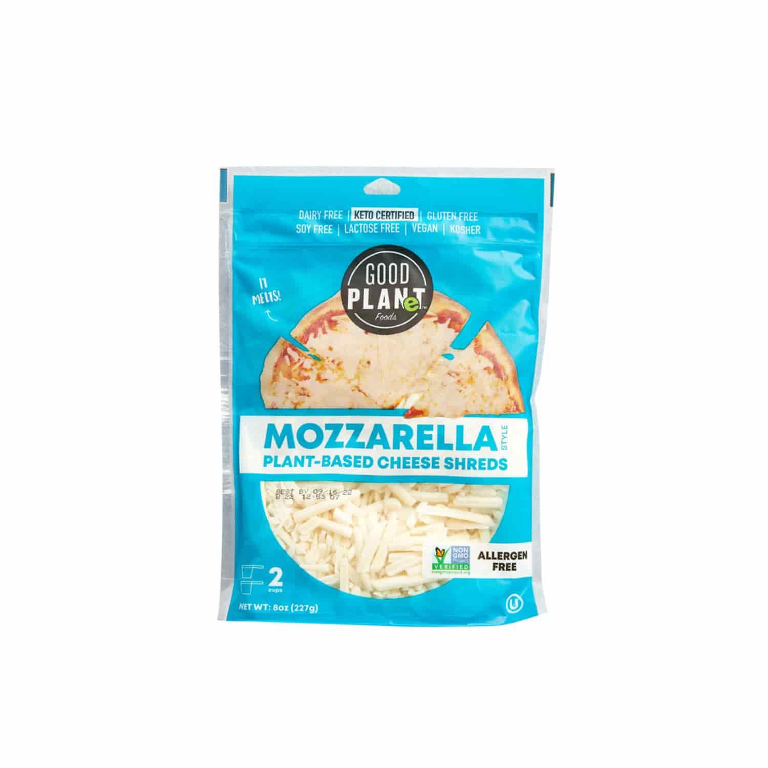 Plant-Based Mozzarella Shreds, 8 Oz