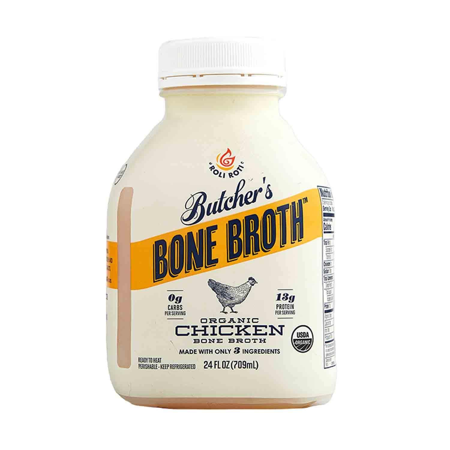 Organic Butcher's Bone Broth, Chicken, 24 Fl Oz