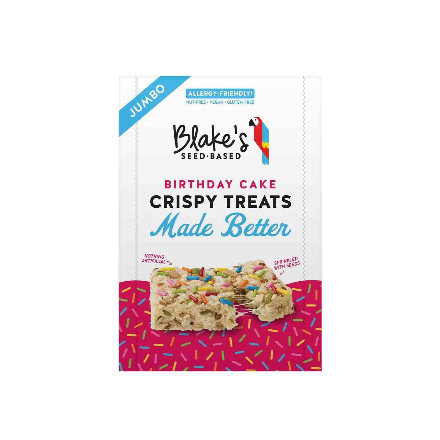 Birthday Cake Jumbo Crispy Treat, 12 Ct
