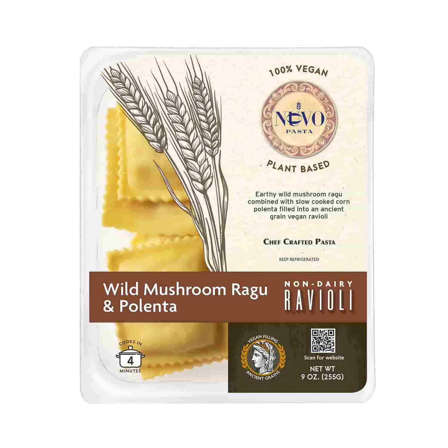 Plant-Based Ravioli, Wild Mushroom Ragu & Polenta, 9 Oz