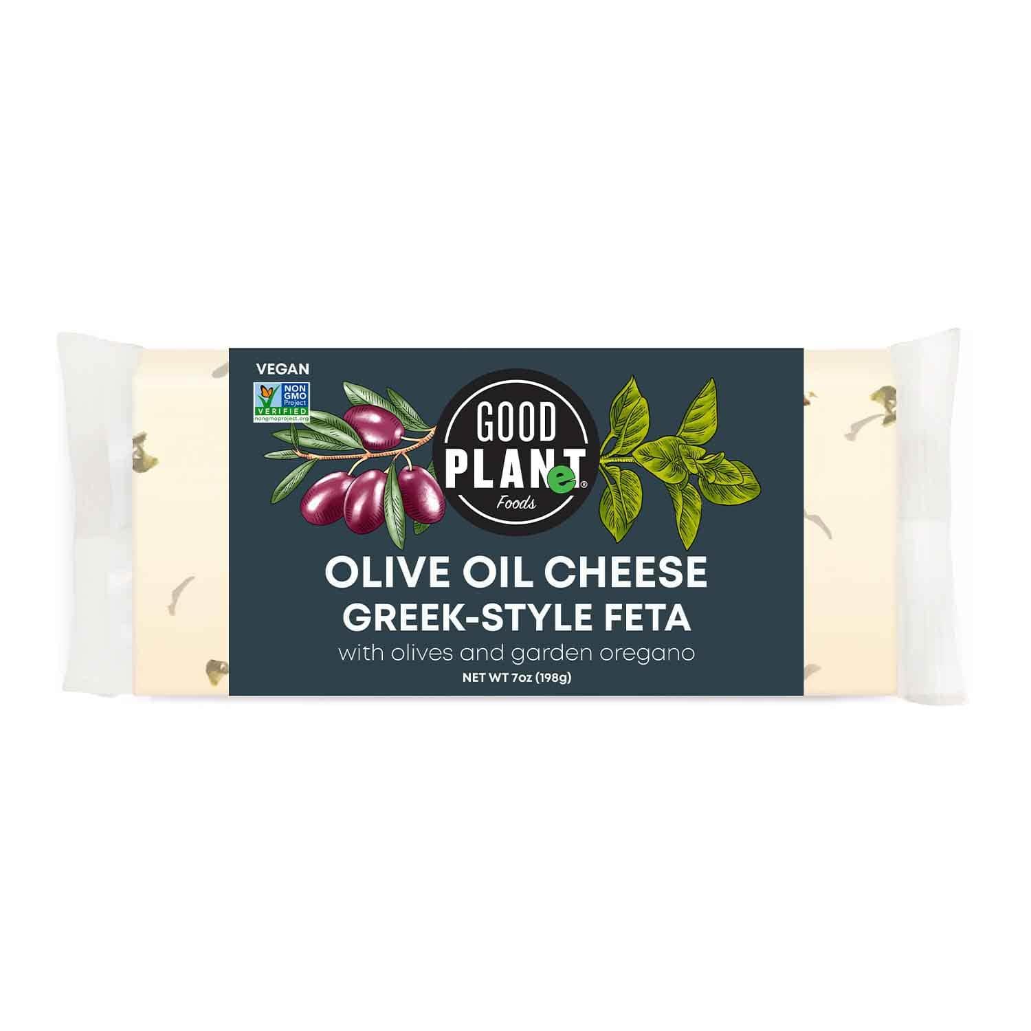Plant-Based Olive Oil Cheese Block, Greek-Style Feta, 7 Oz