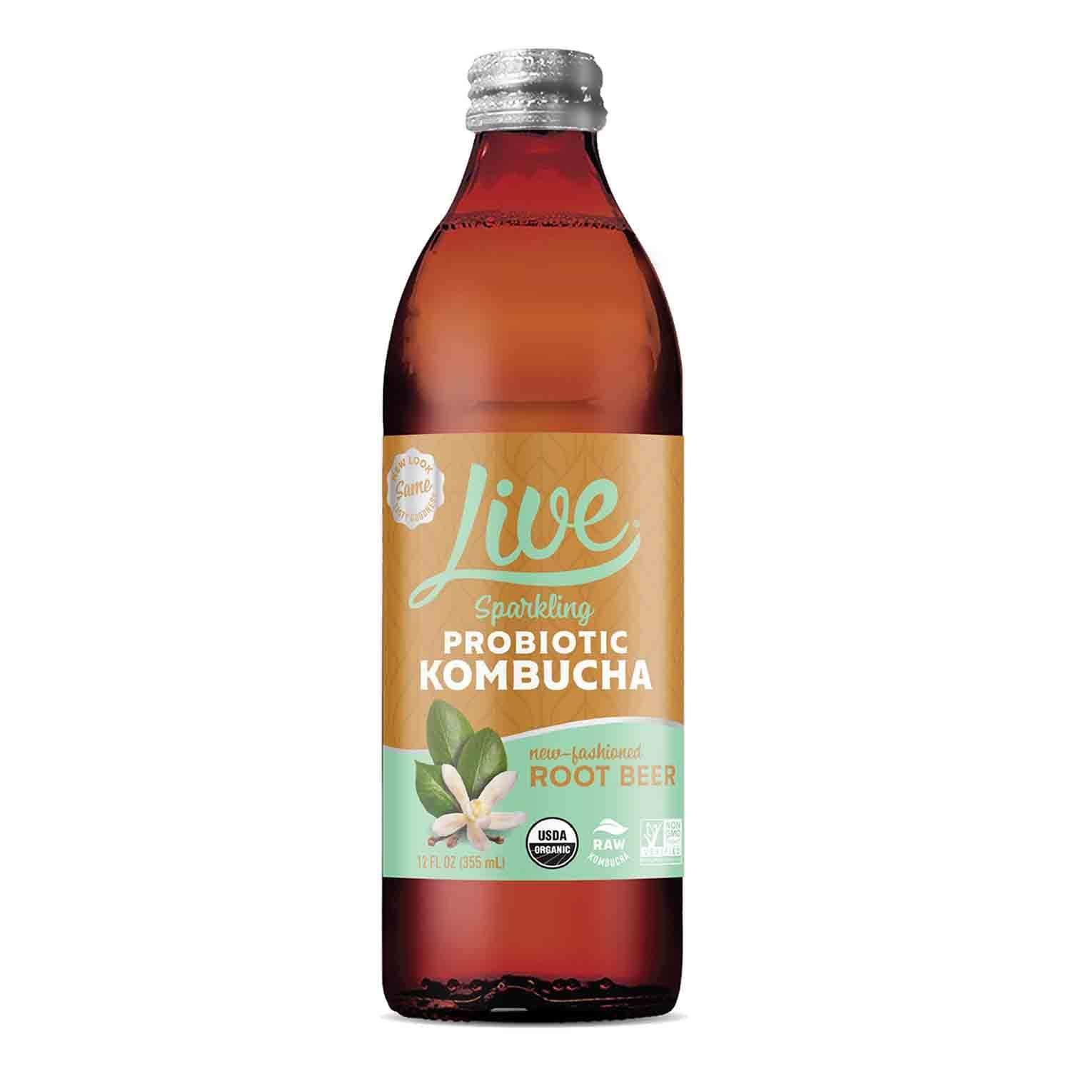 Sparkling Probiotic Kombucha, Root Beer, 12 Fl Oz