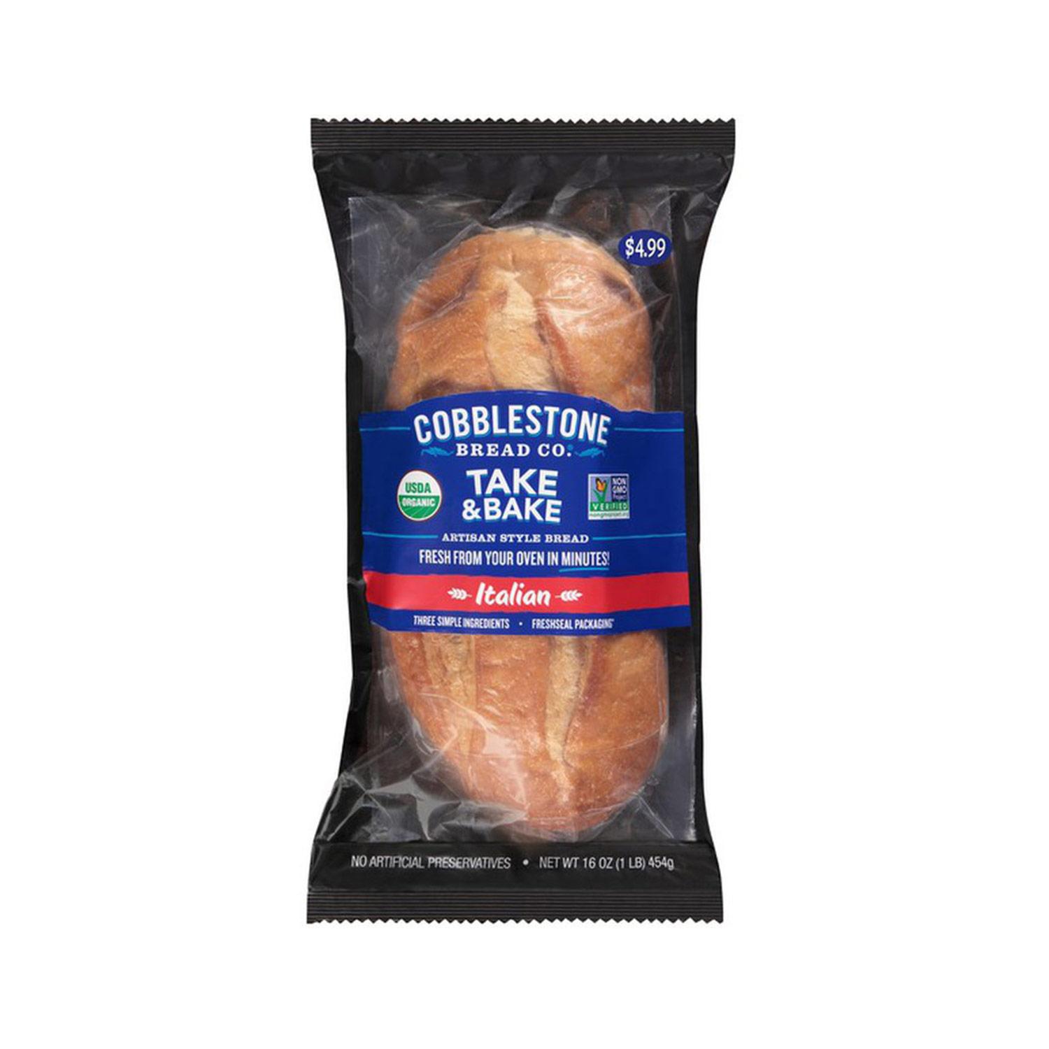 Organic Take & Bake Artisan Style Bread, Italian, 16 Oz