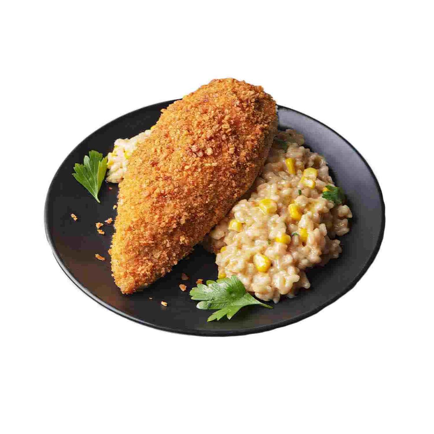Panko-Crusted Chicken Breast With Sweet Corn Risotto, 12 Oz