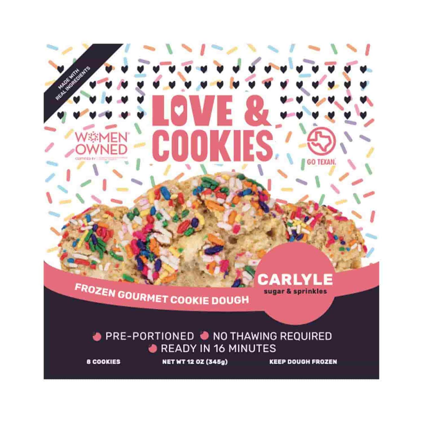 Frozen Cookie Dough, Sugar & Sprinkles, 12 Oz