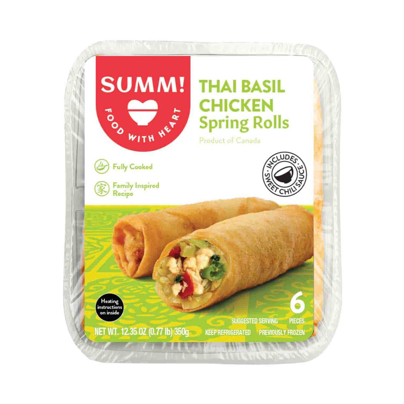 Spring Rolls, Thai Basil Chicken, 12.35 Oz