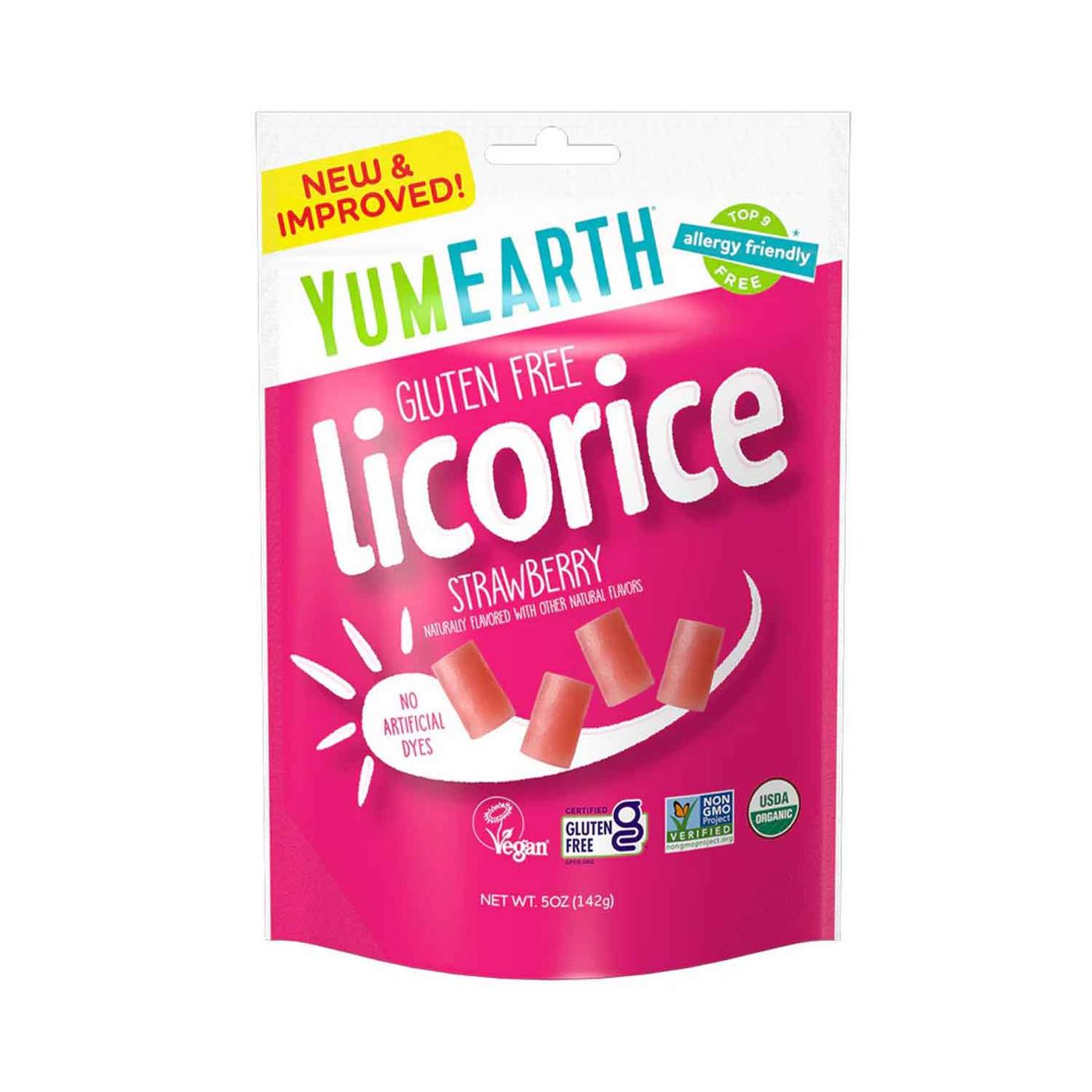 Organic Licorice, Strawberry, 5 Oz