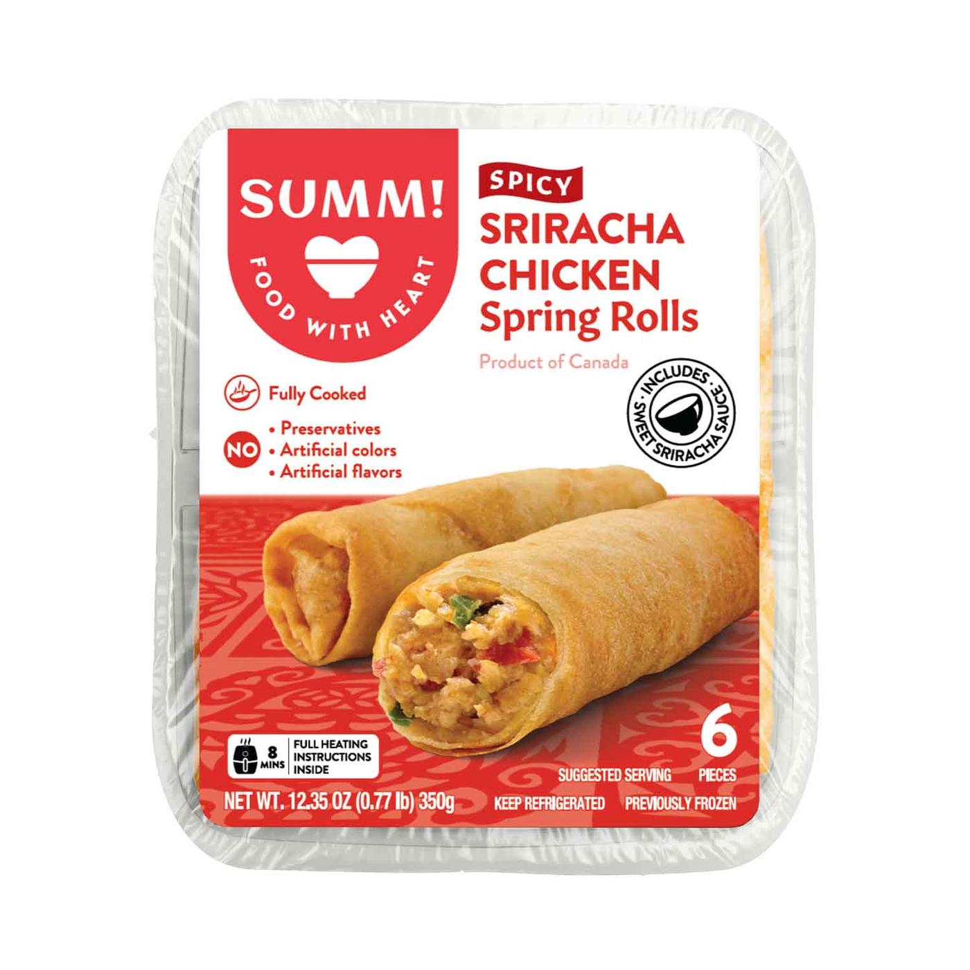 Spring Rolls, Spicy Chicken Sriracha, 12.4 Oz