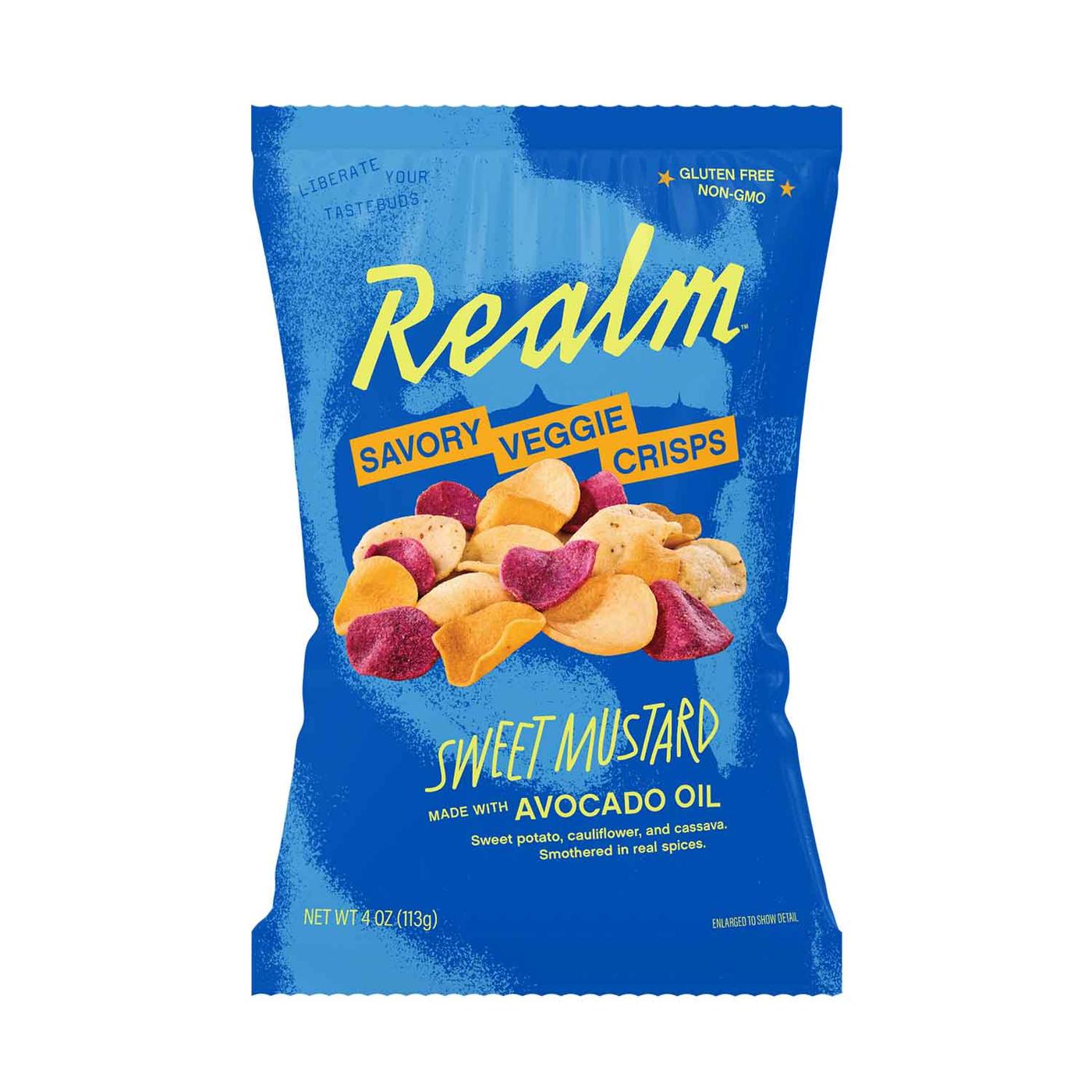 Savory Veggie Crisps, Sweet Mustard, 4 Oz