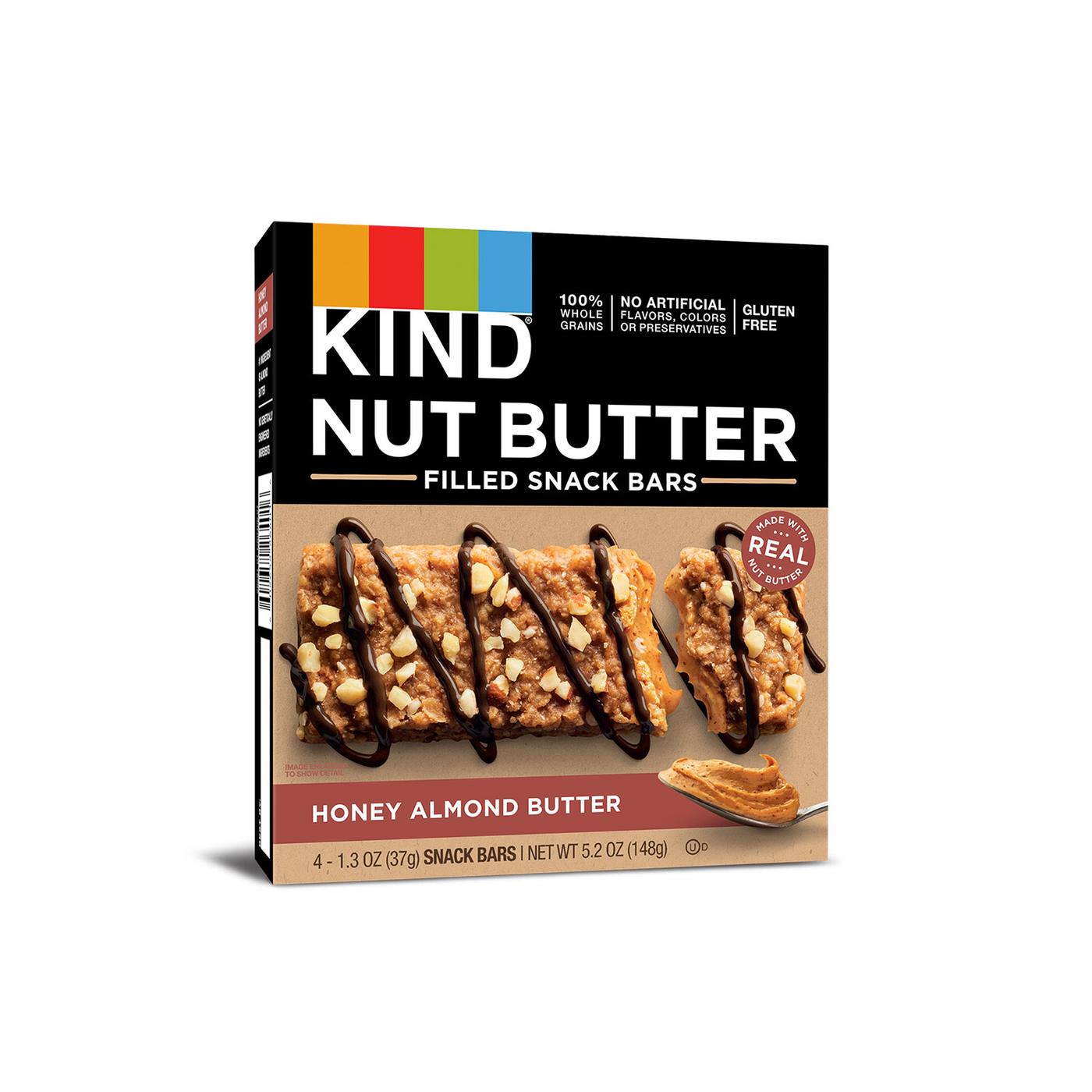 Nut Butter Filled Bars, Honey Almond Butter, 4 Ct