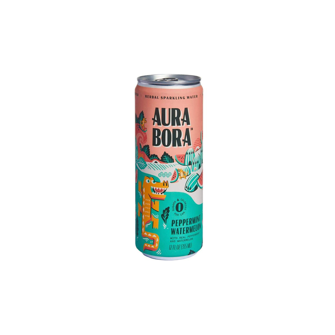 Sparkling Water, Peppermint Watermelon, 12 Fl Oz (6 Ct)