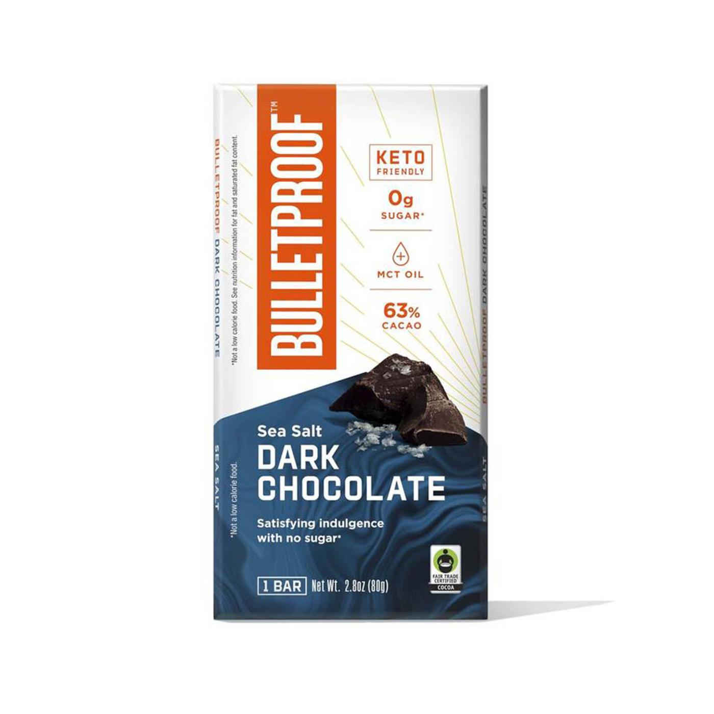 Dark Chocolate Bar with Sea Salt, 2.8 Oz