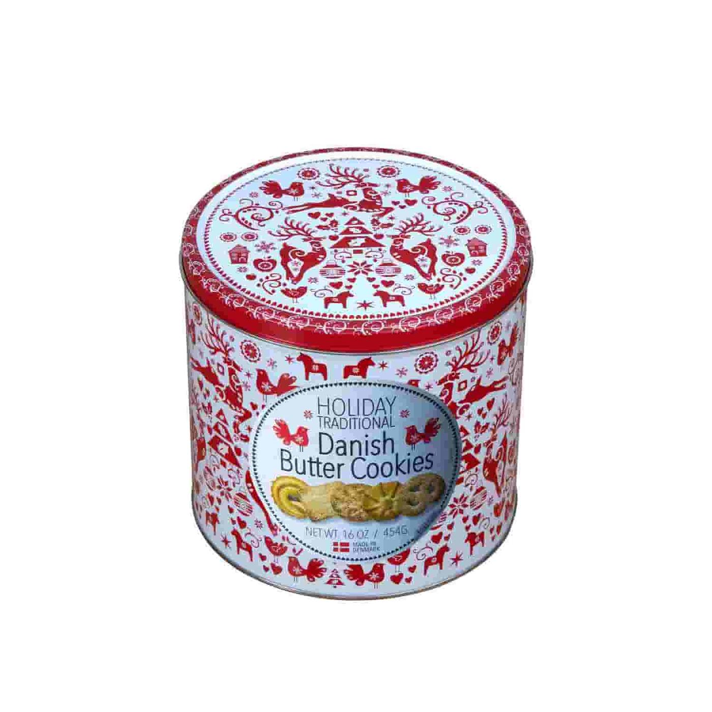Holiday Traditional Danish Butter Cookies, 26% Butter, 14 Oz