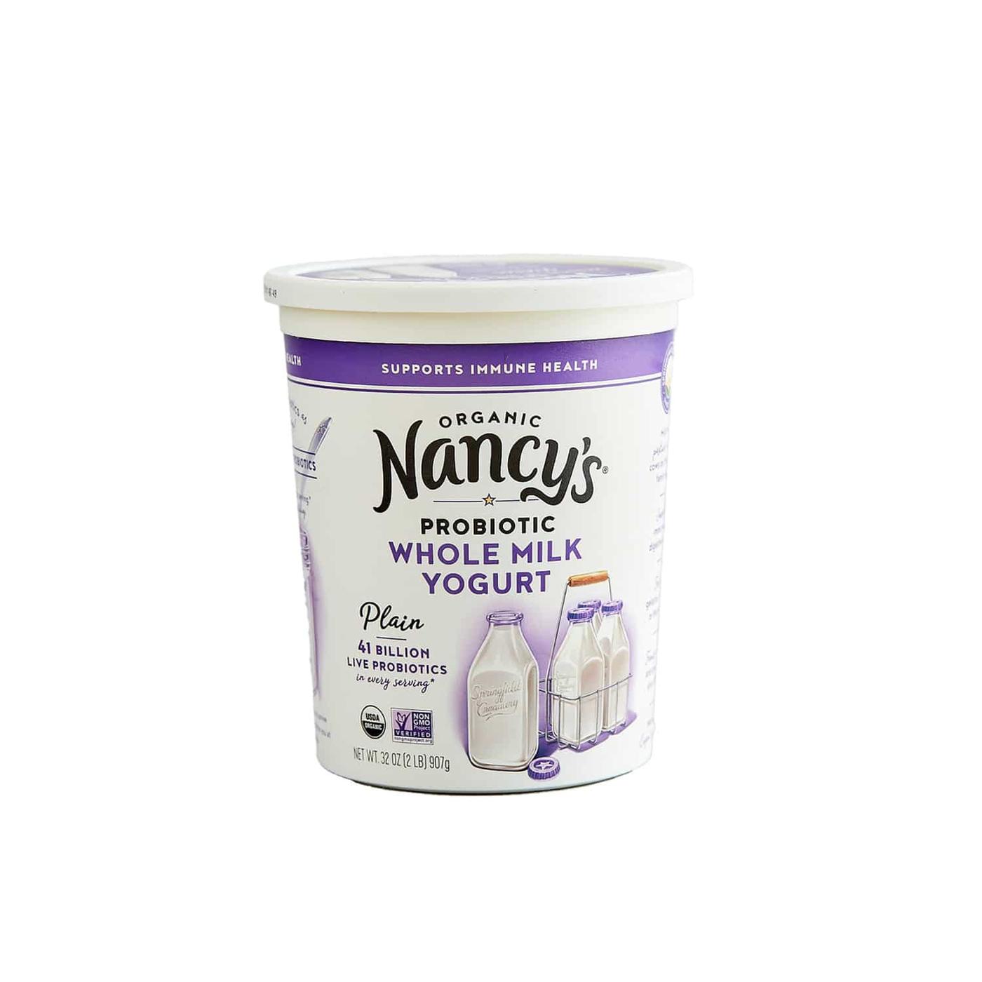 Organic Plain Whole Milk Yogurt, 32 Oz (1 Qt)