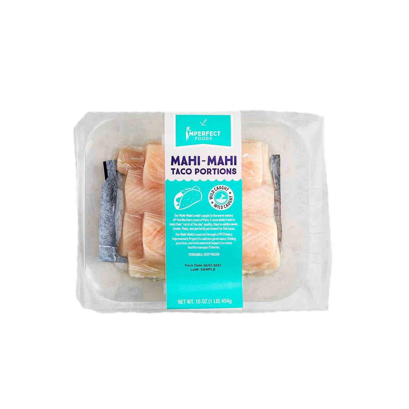 Wild Caught Mahi Mahi Fish Taco Portions, 1 Lb