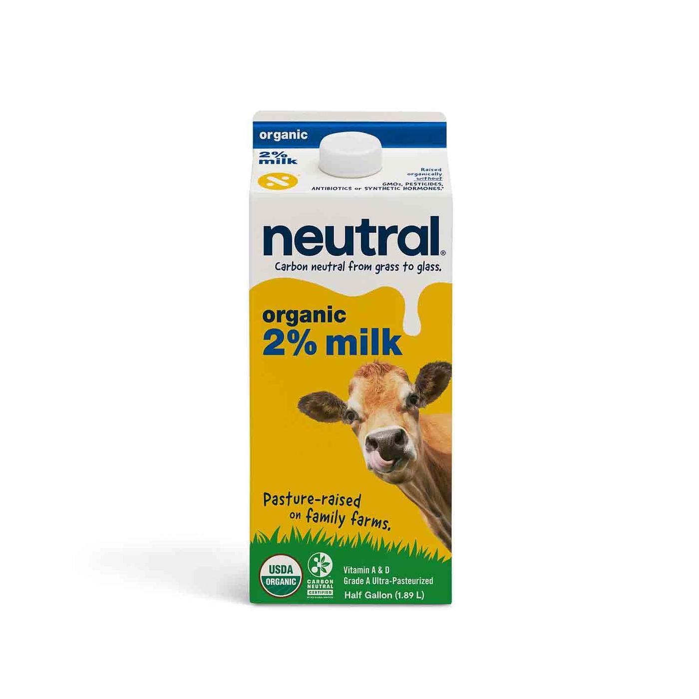 Carbon Neutral Organic 2% Milk, 64 Fl Oz