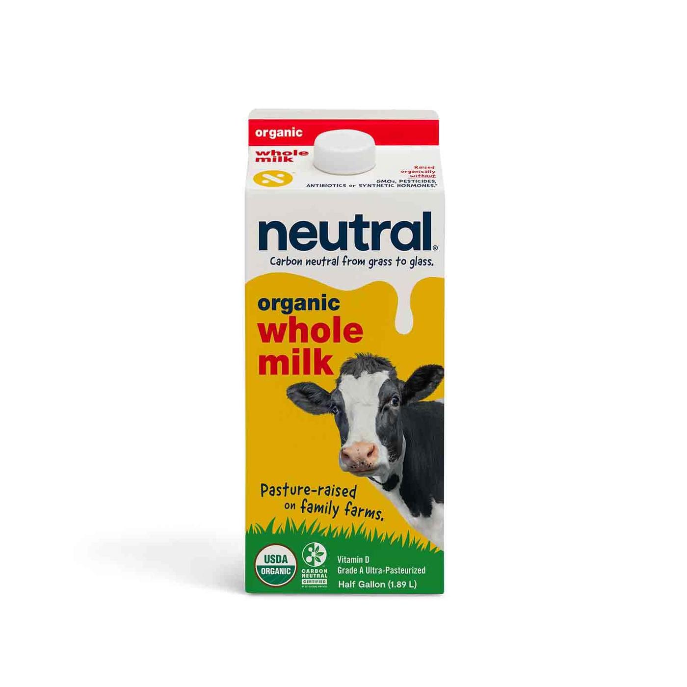 Carbon Neutral Organic Whole Milk, 64 Fl Oz