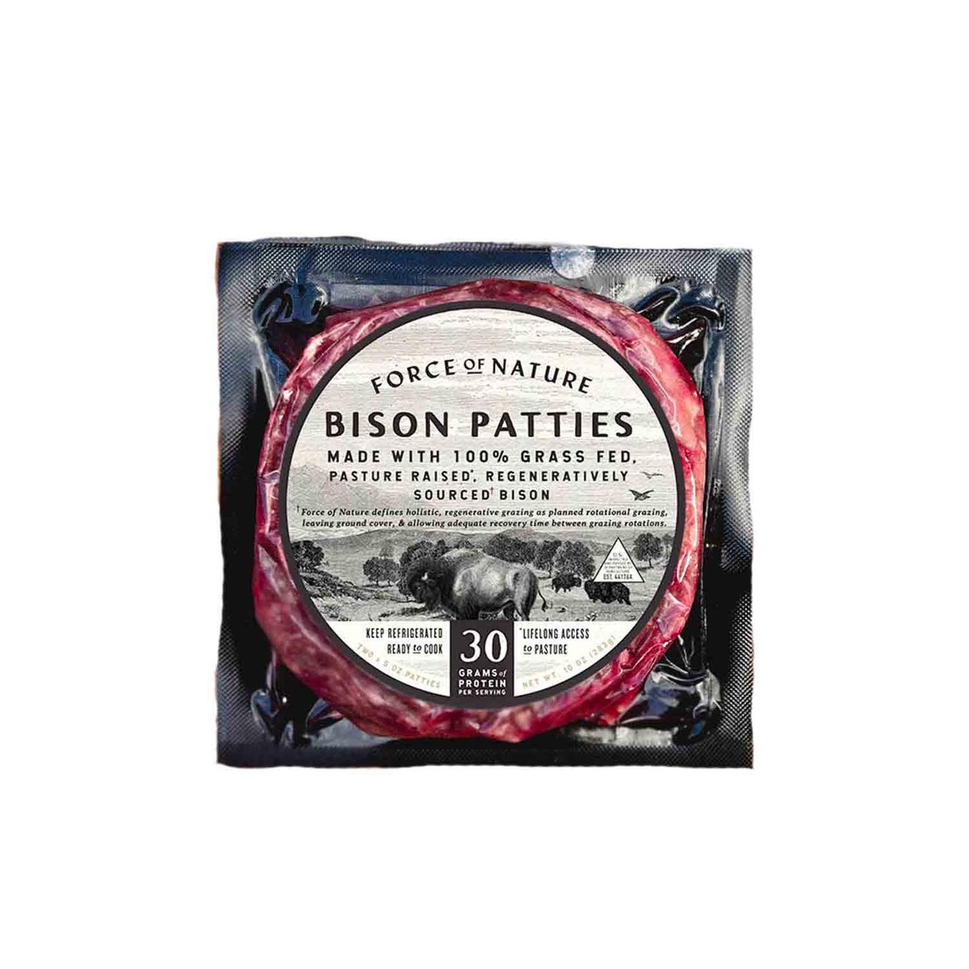 Regenerative Grass-Fed Bison Patties, 10 Oz (2 Ct)