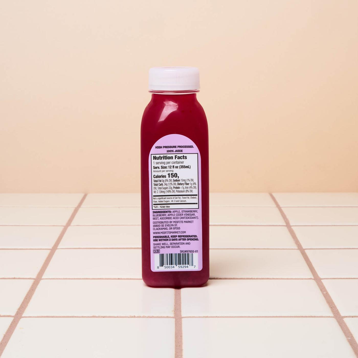 Cold Pressed Juice, Red Berry Refresher, 12 Fl Oz
