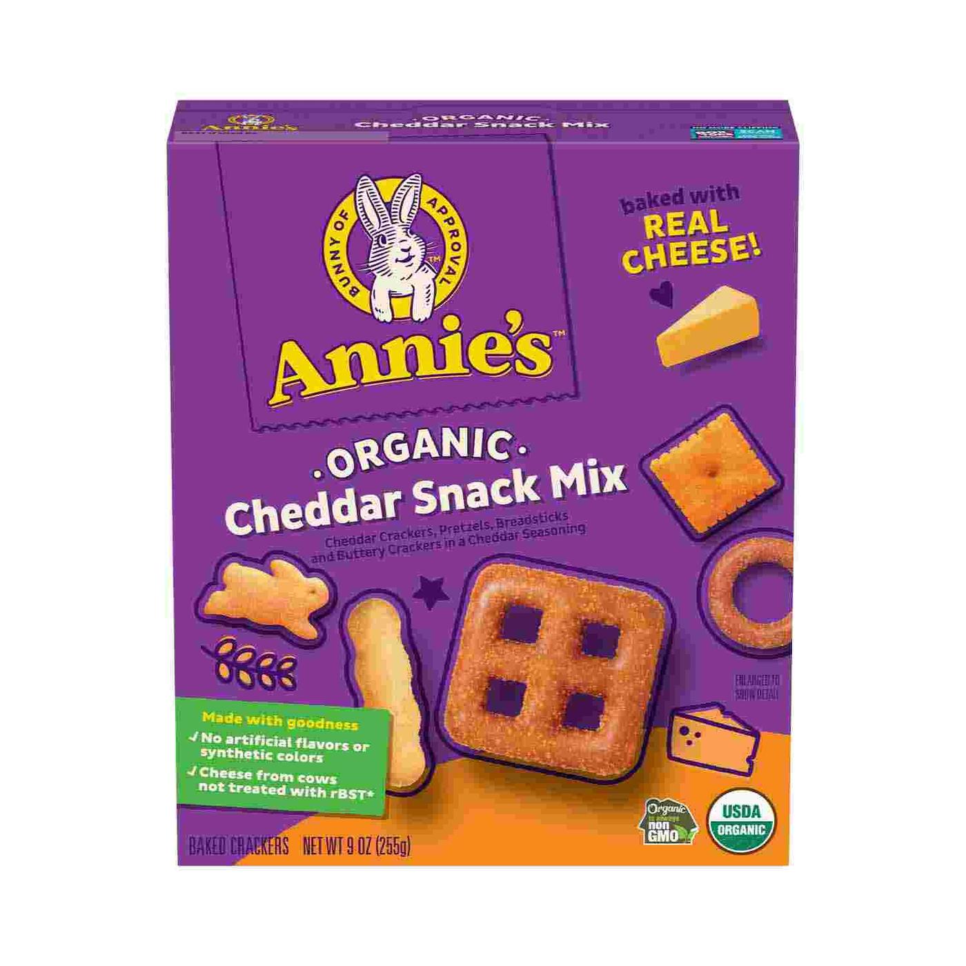 Organic Snack Mix, Cheddar, 9 Oz