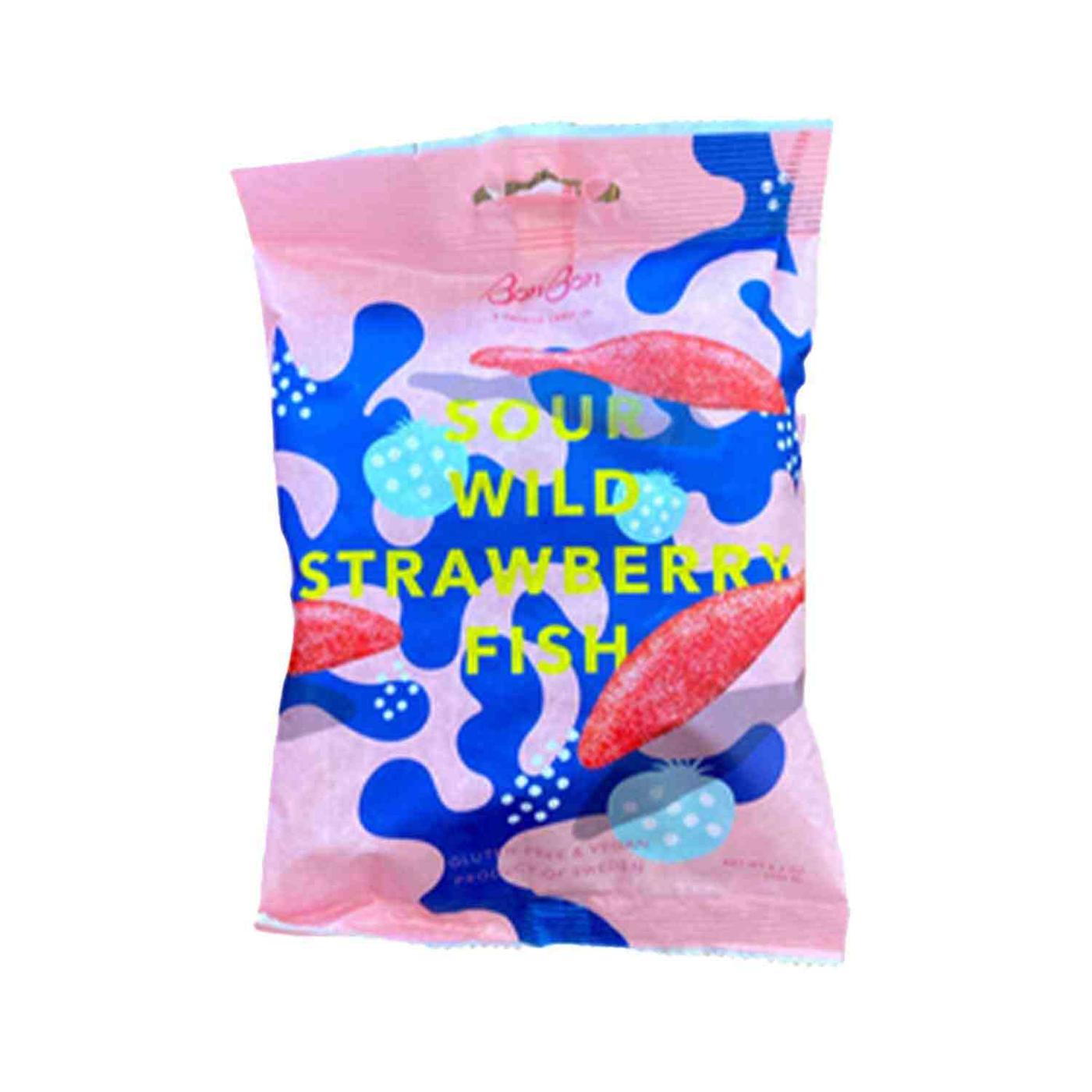 Sour Fish Candy, Wild Strawberry, 5.2 Oz