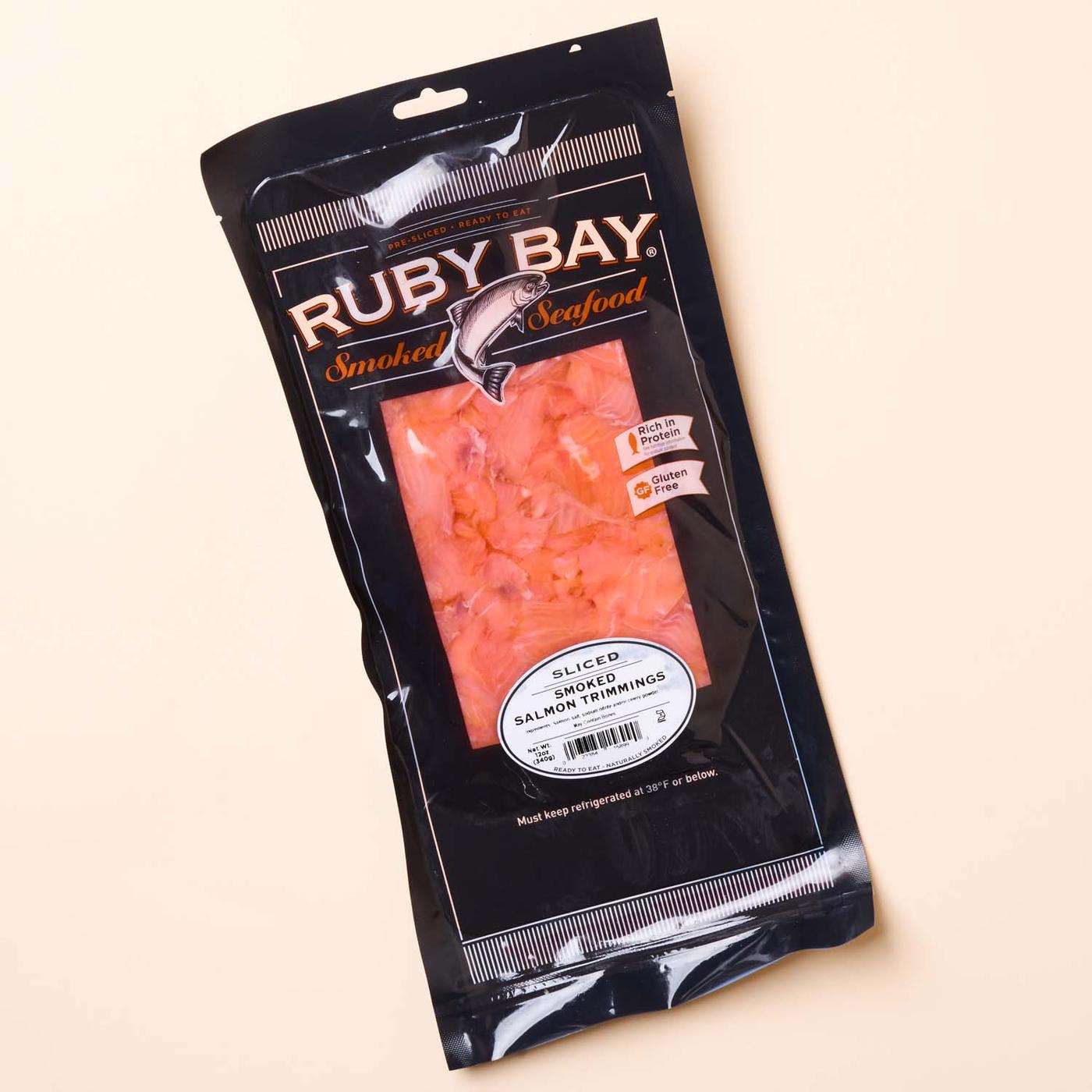 Smoked Salmon Trimmings, Sliced, 12 Oz