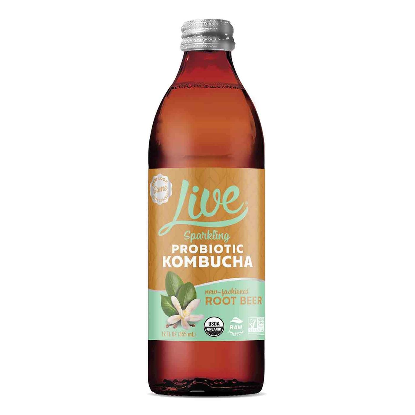 Sparkling Probiotic Kombucha, Root Beer, 12 Fl Oz