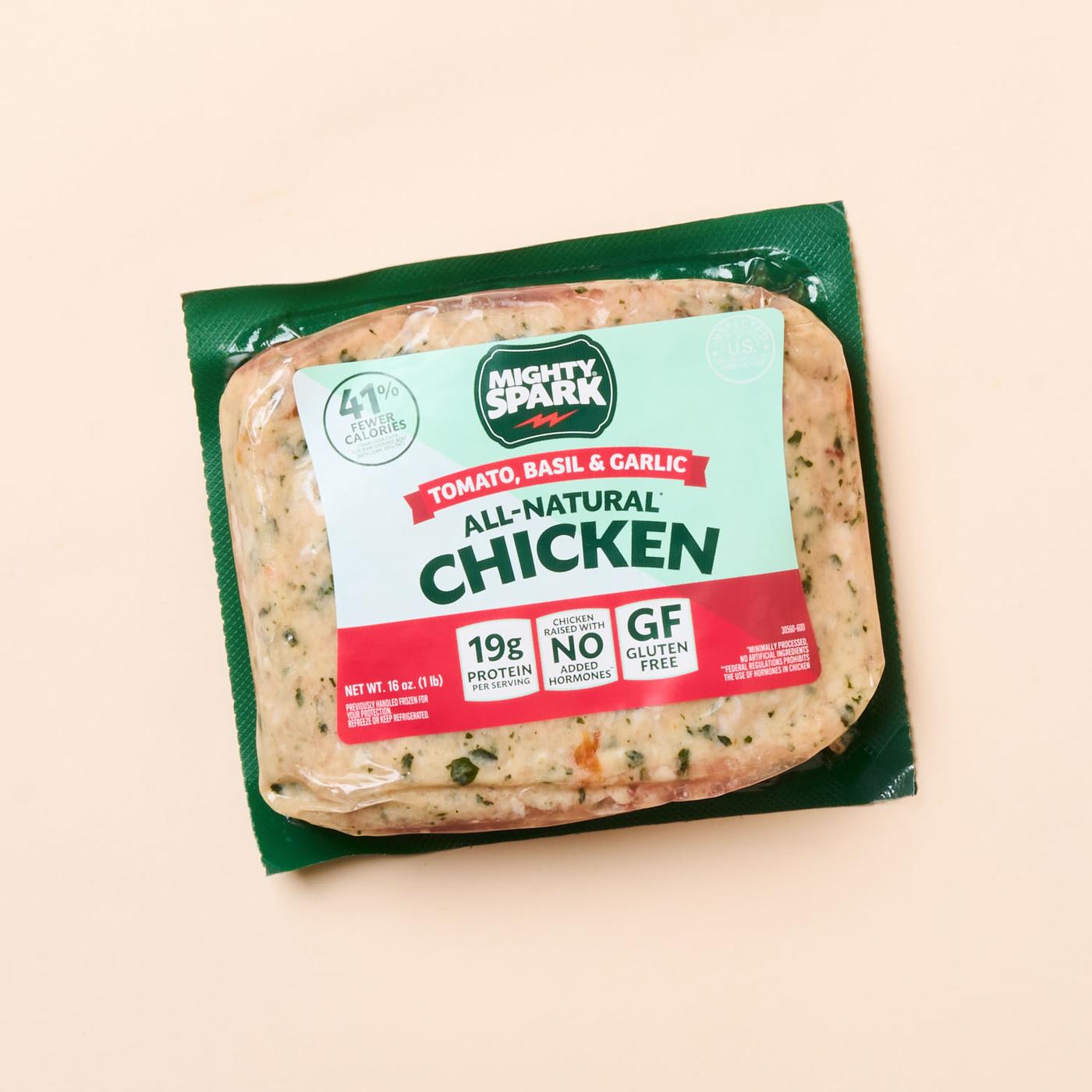 Ground Chicken, Tomato, Basil, & Garlic, 16 Oz (1 Lb)