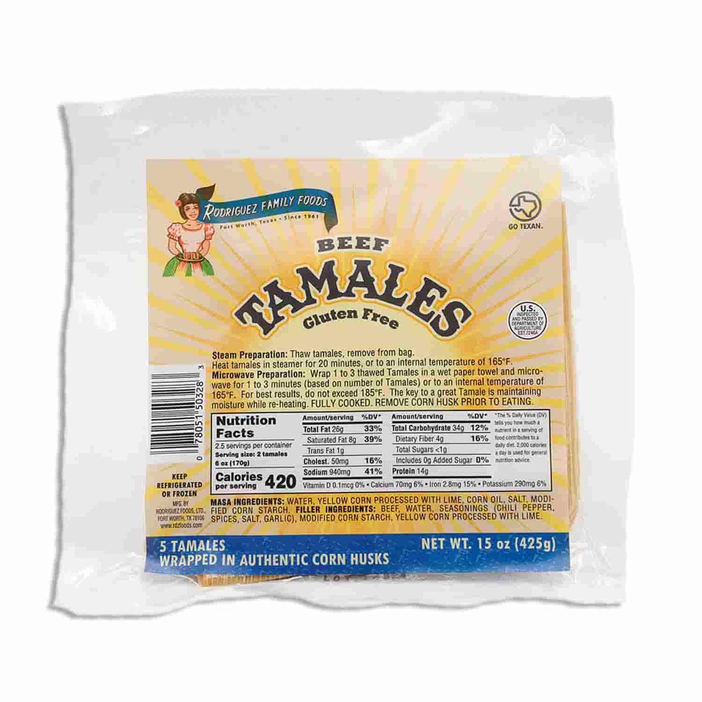 Beef Tamales, 15 Oz
