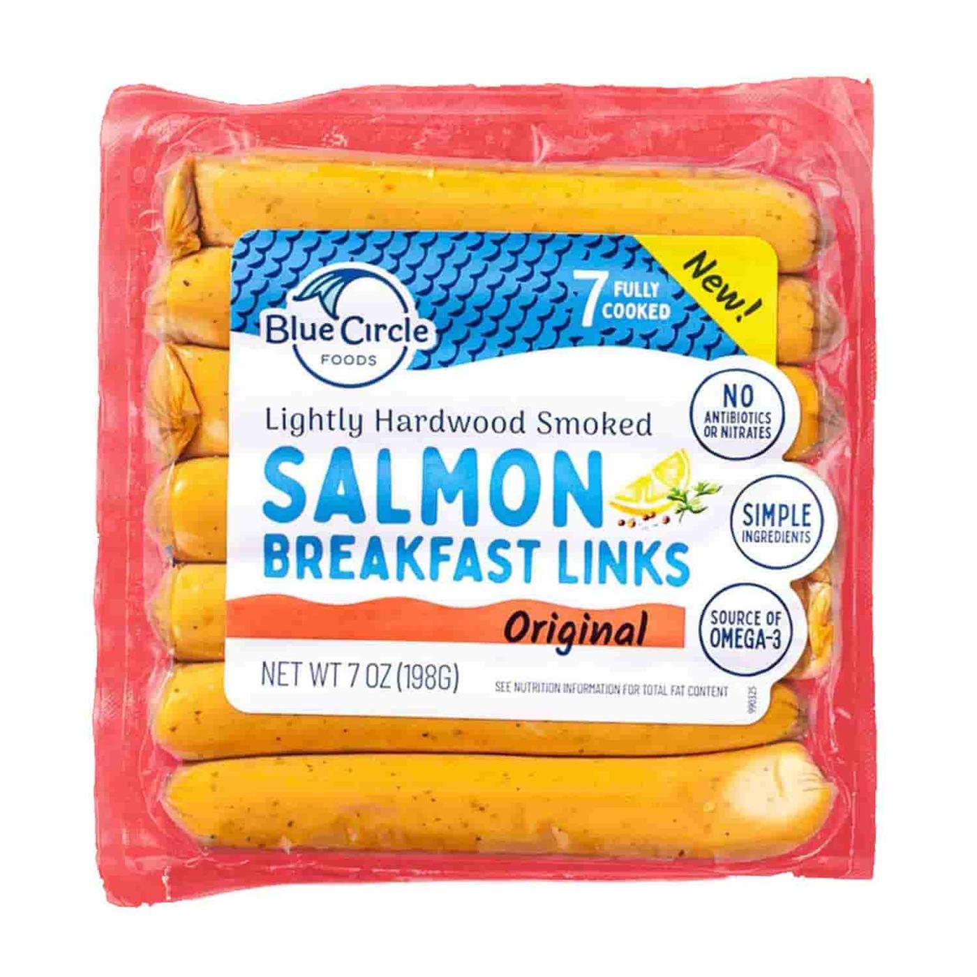 Salmon Breakfast Links, Original, 7 Oz